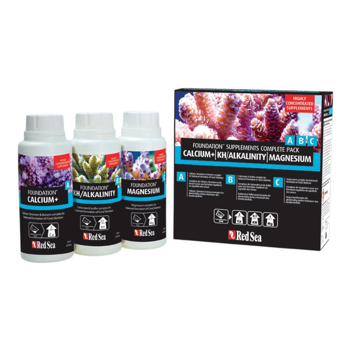 Red Sea Reef Foundation Complete Supplements Kit | Best Price & Fast ...
