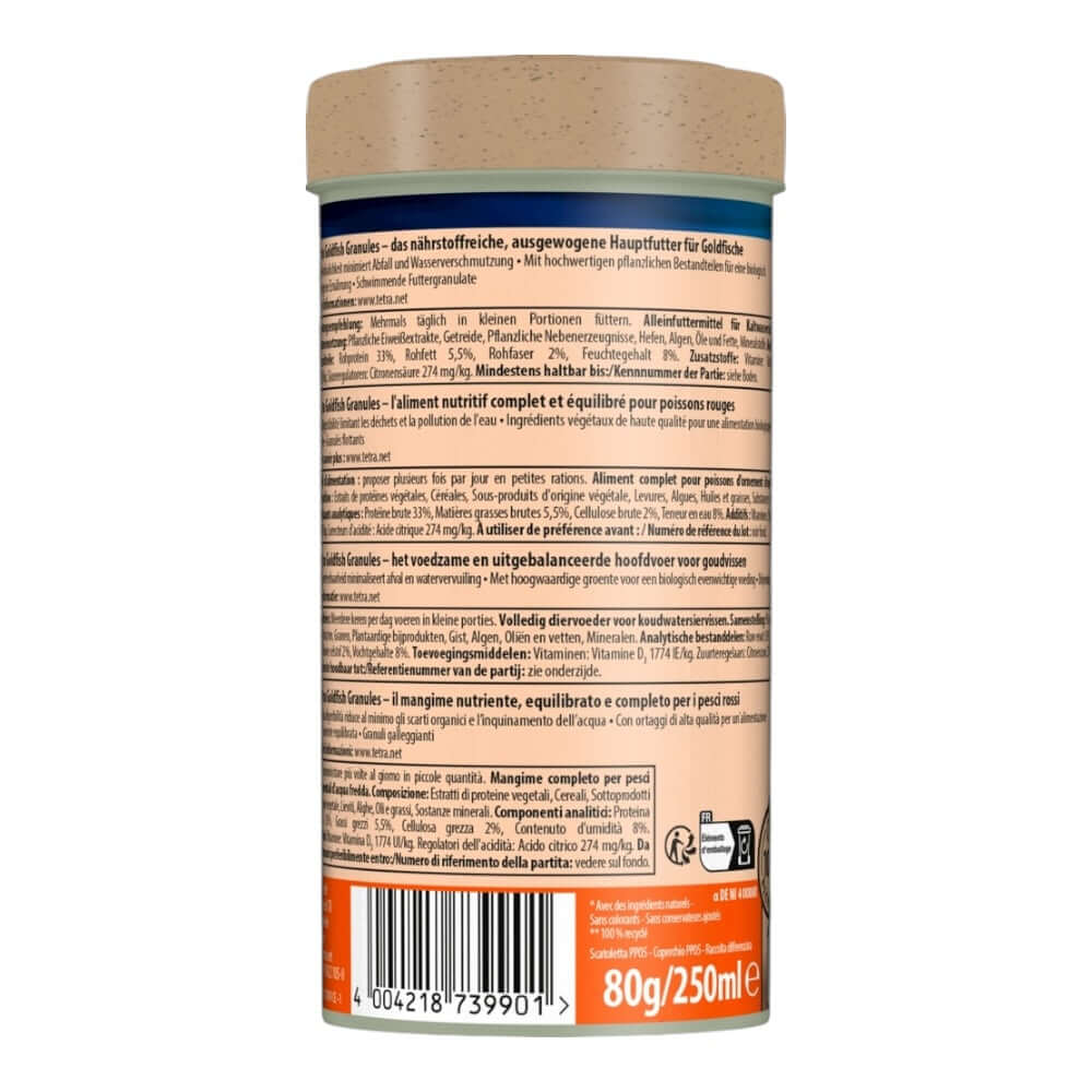 Tetra Goldfish Granules - Balanced Diet for Healthy Fish