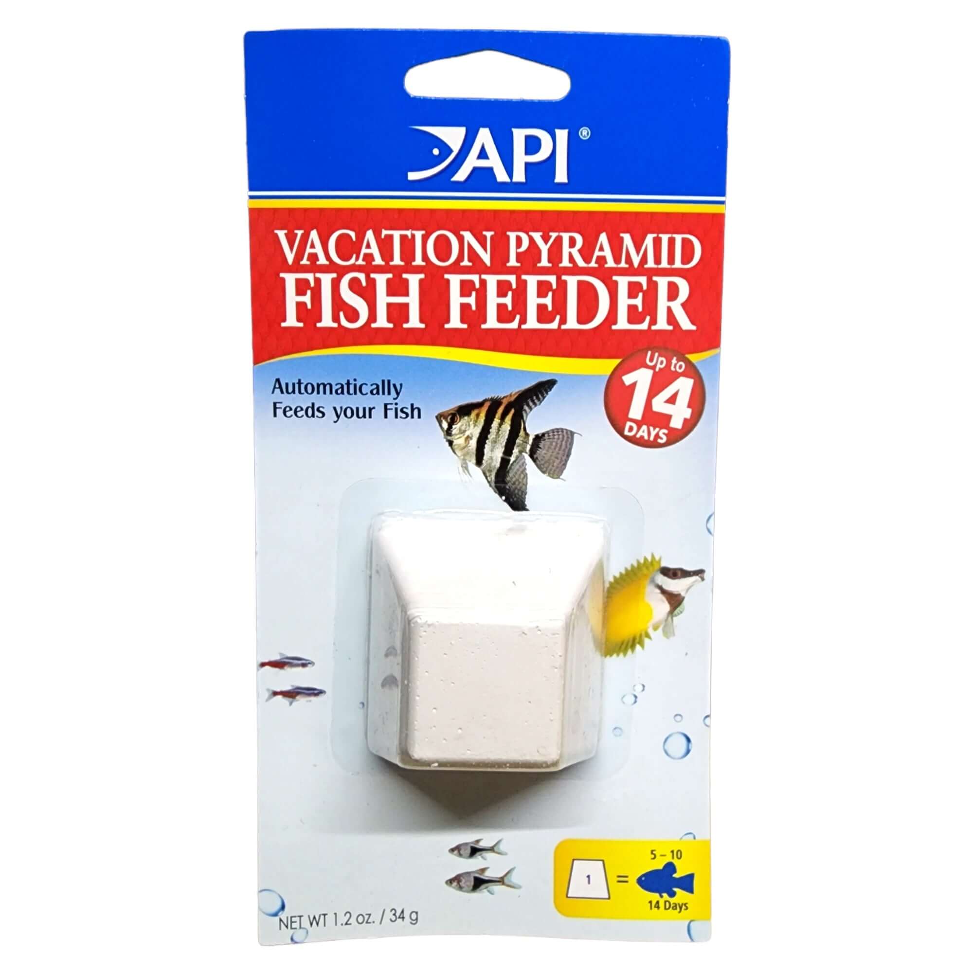 API Pyramid Fish Feeder: 14-Day Vacation Feeding Solution