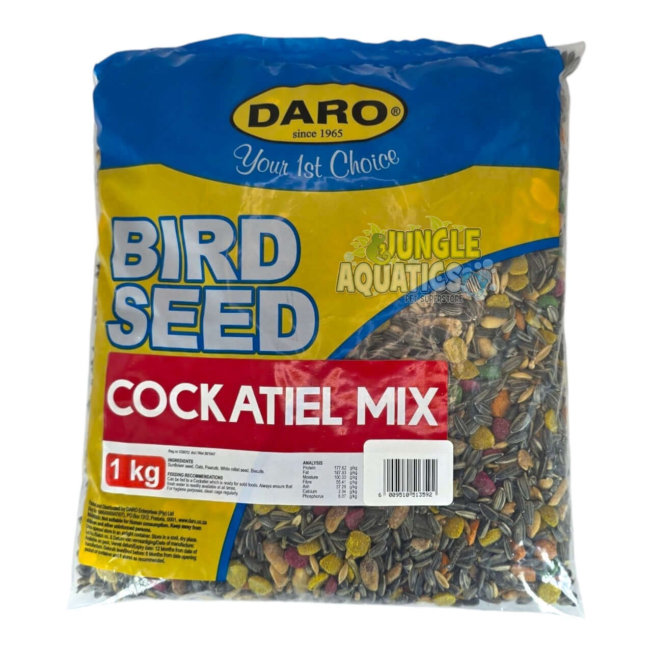 Daro Cockatiel & Parakeet Food 1kg - Healthy & Nutritious...