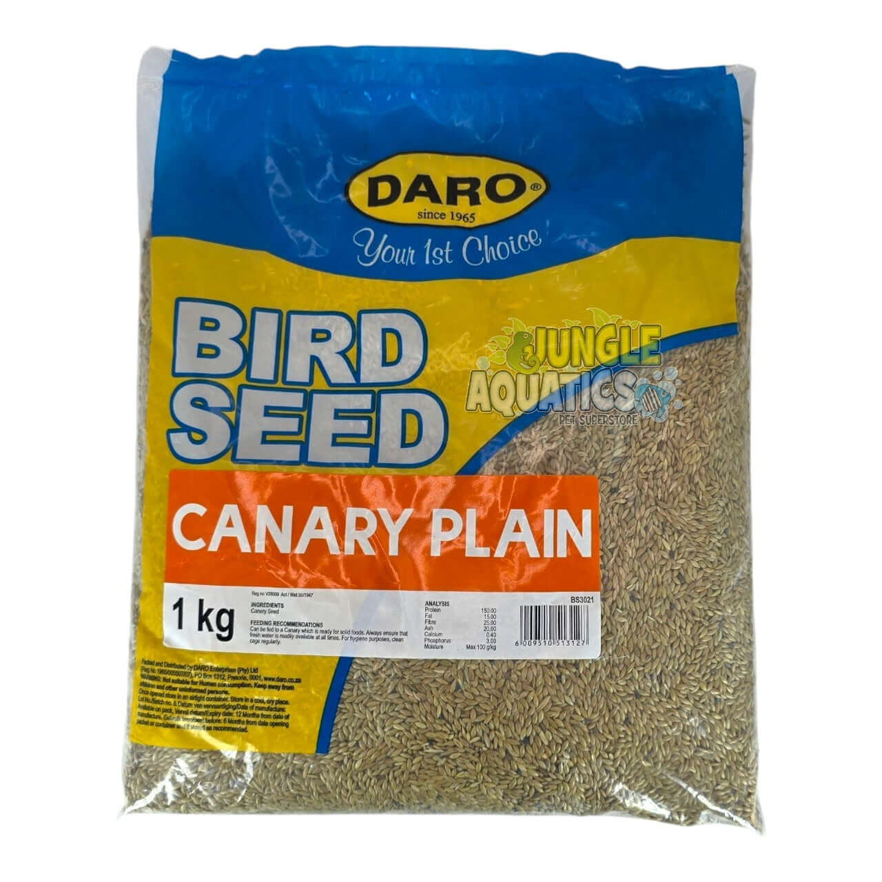 Daro Plain Canary Seed 1kg - Nutrient-Rich Bird Food