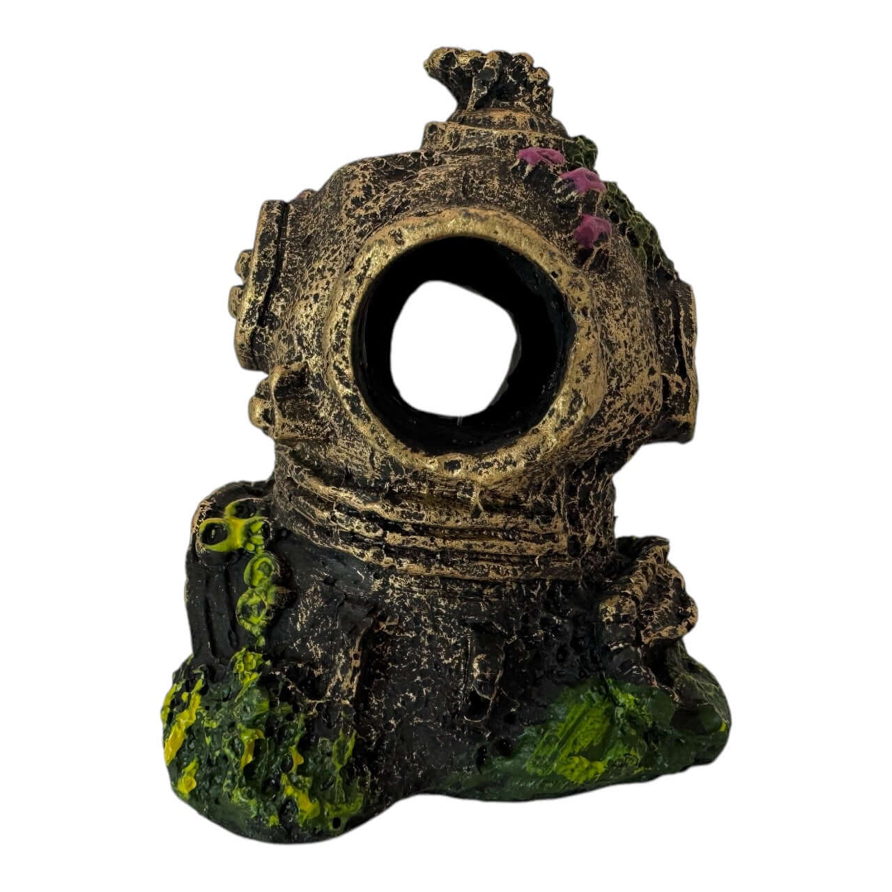 Diver Helmet Aquarium Ornament - Enhance Tank Aesthetics