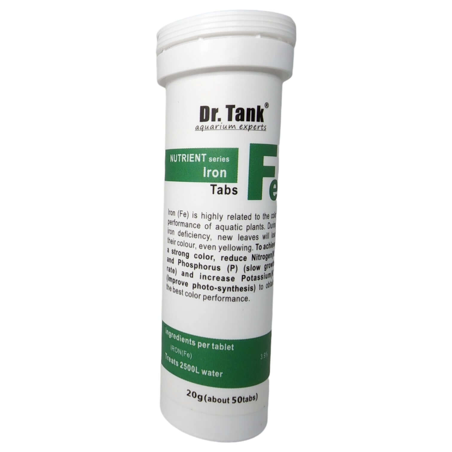 Dr. Tank Fe Iron Tablets 20g 50pcs - Boost Plant Color