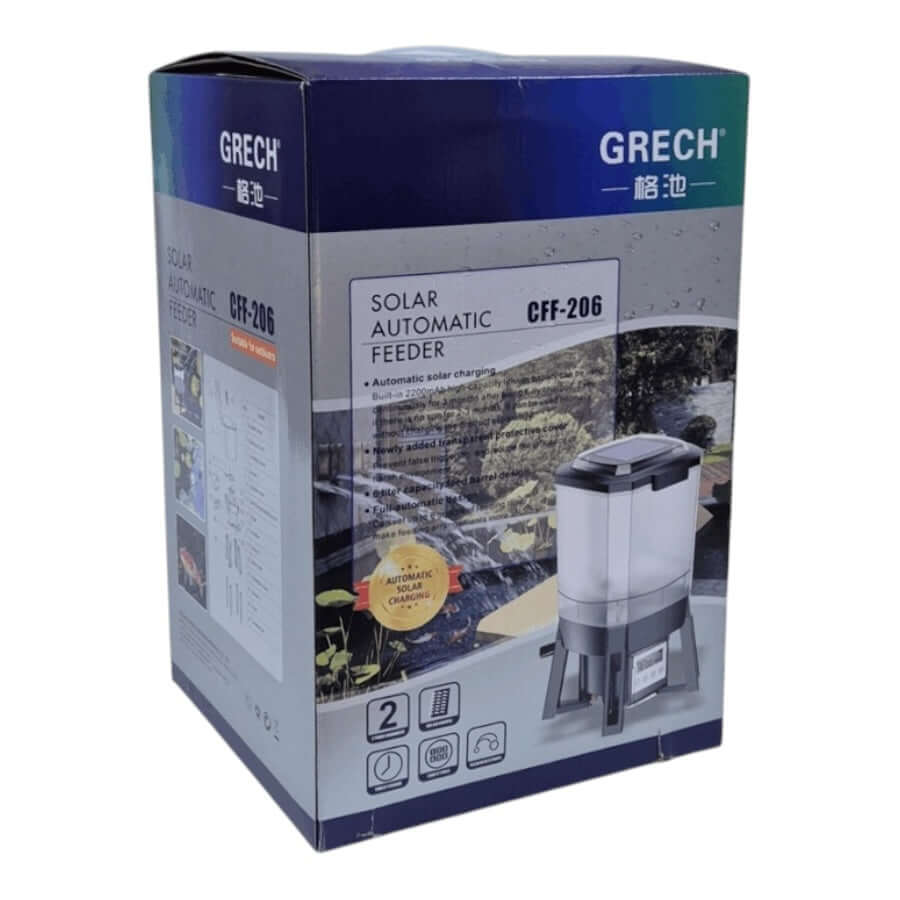 Grech Solar Auto Pond Fish Feeder - Reliable & Adjustable