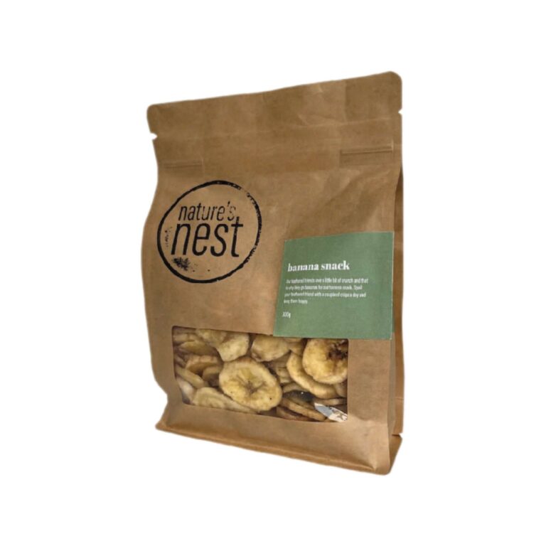 Nature’s Nest Banana Snack 300g - Crunchy Bird Treat