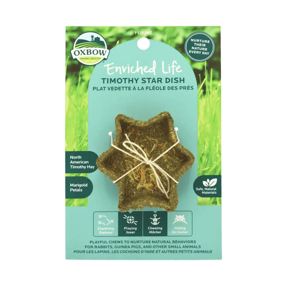 Oxbow Enriched Life Timothy Star Dish | Best Price & Fast Delivery SA