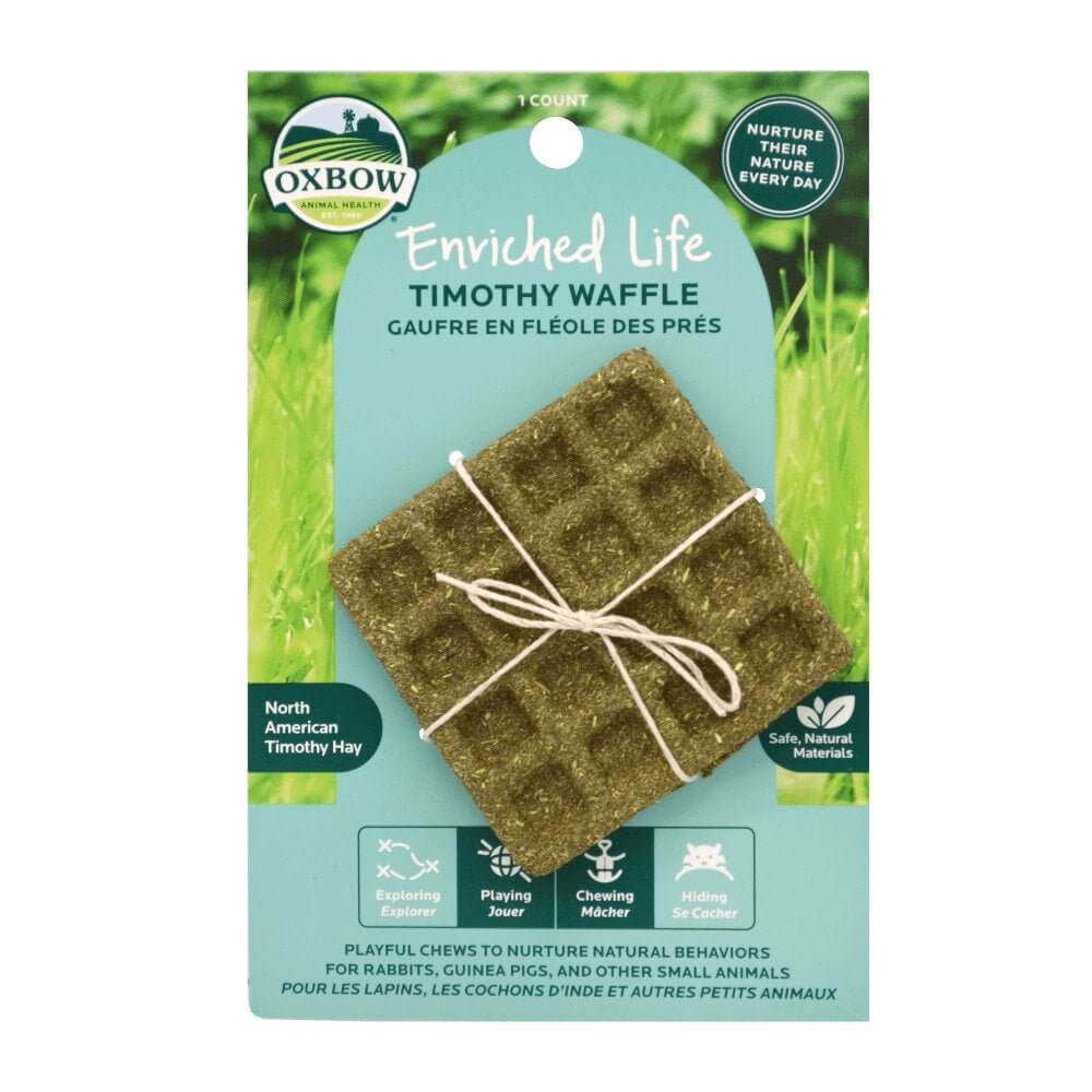 Oxbow Timothy Waffle: Safe, Fun Enrichment for Pets