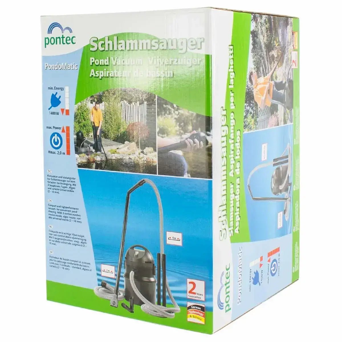 Pontec Pondomatic Vacuum: Powerful 1400W for Ponds & Pools