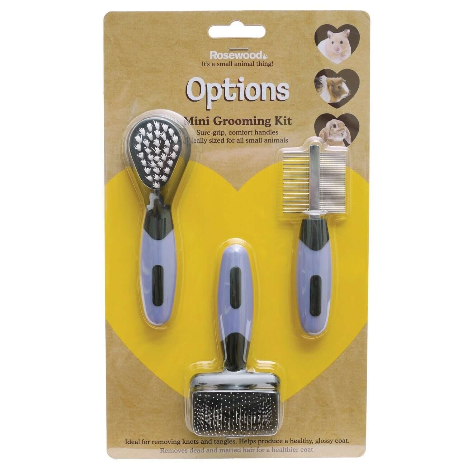 Rosewood Mini Grooming Kit - Perfect for Small Pets' Coats