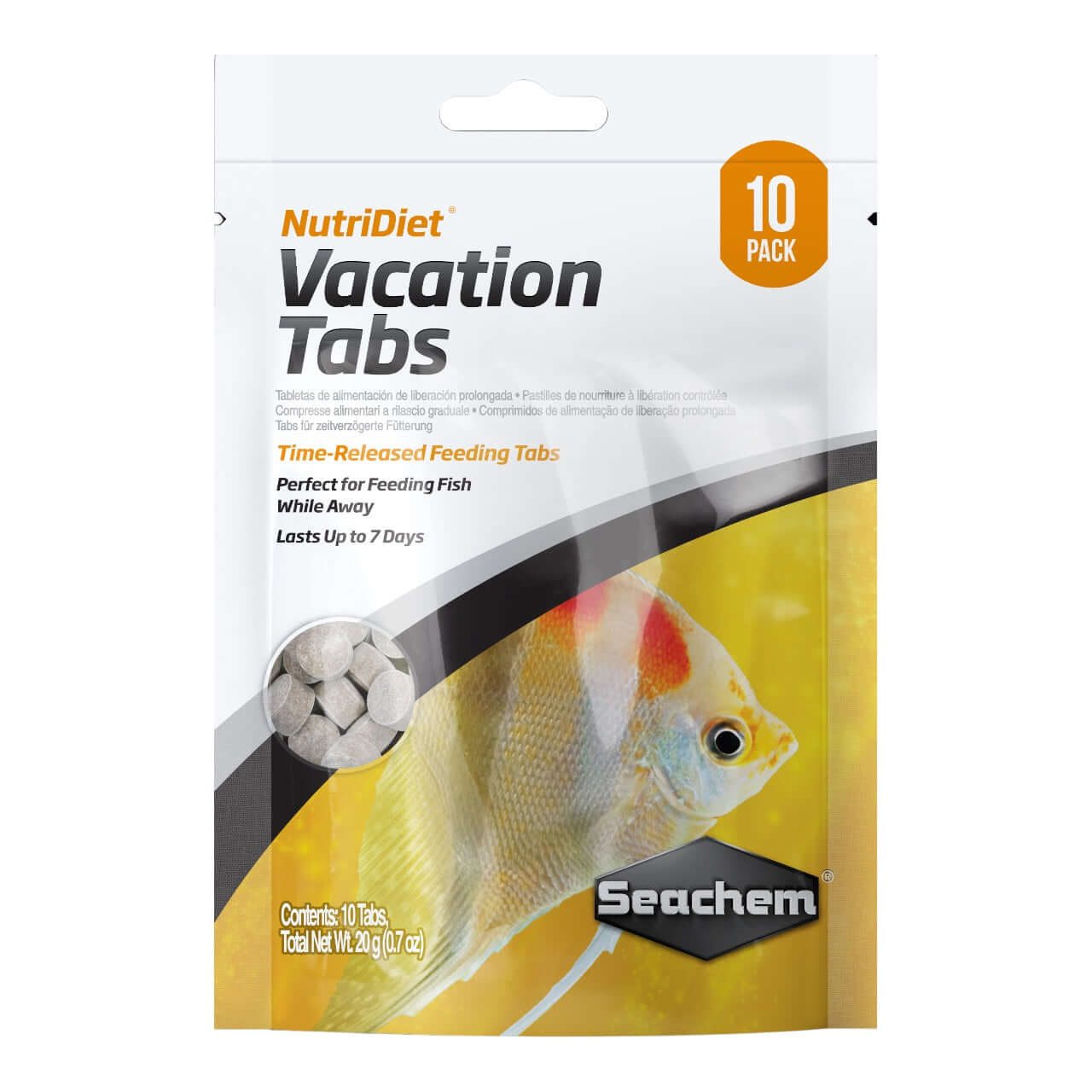 Seachem NutriDiet Vacation Tabs - 7 Day Fish Feeding Solu...